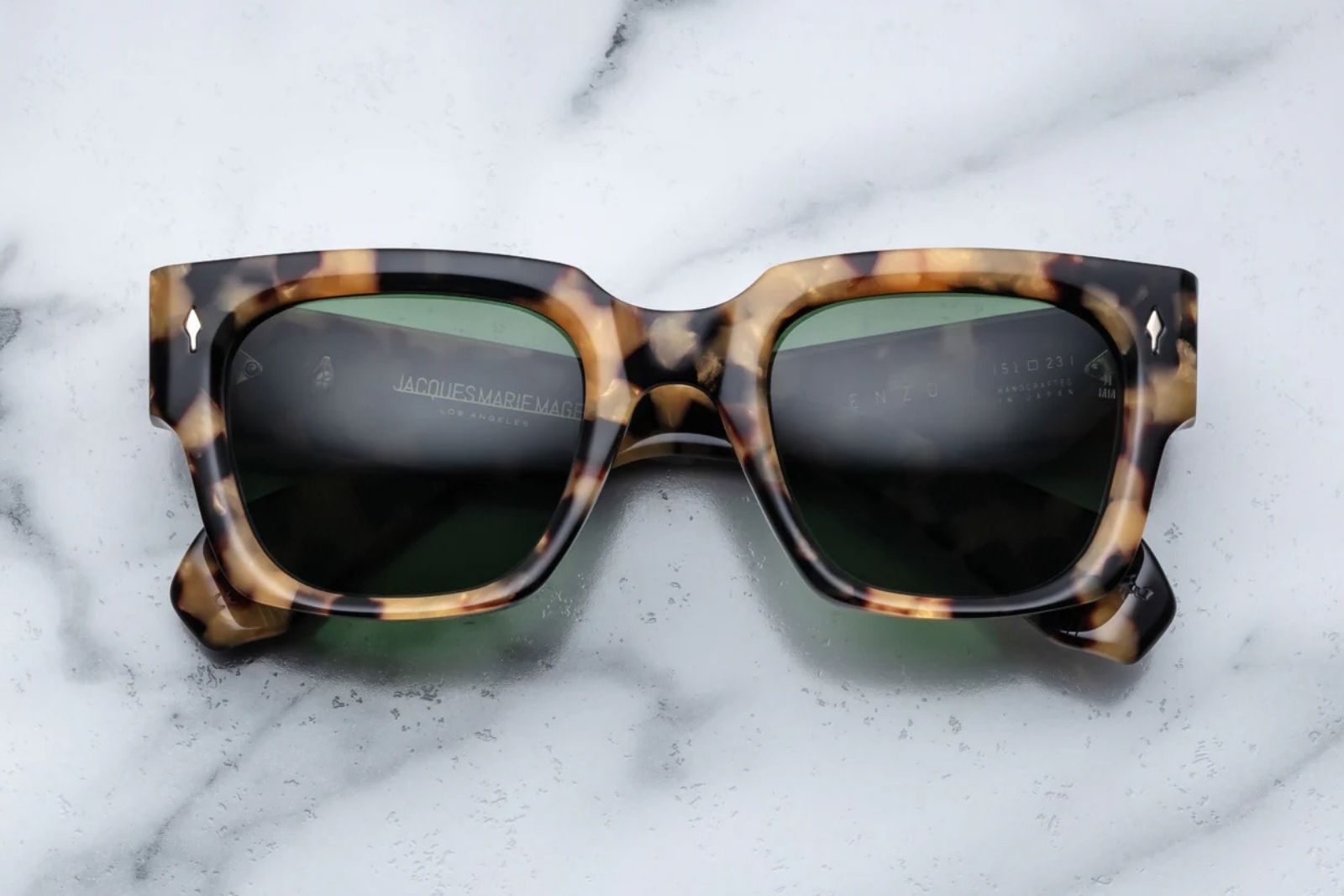 Jacques Marie Mage | Enzo in Gold Dust Sunglasses - twelvesixtynine