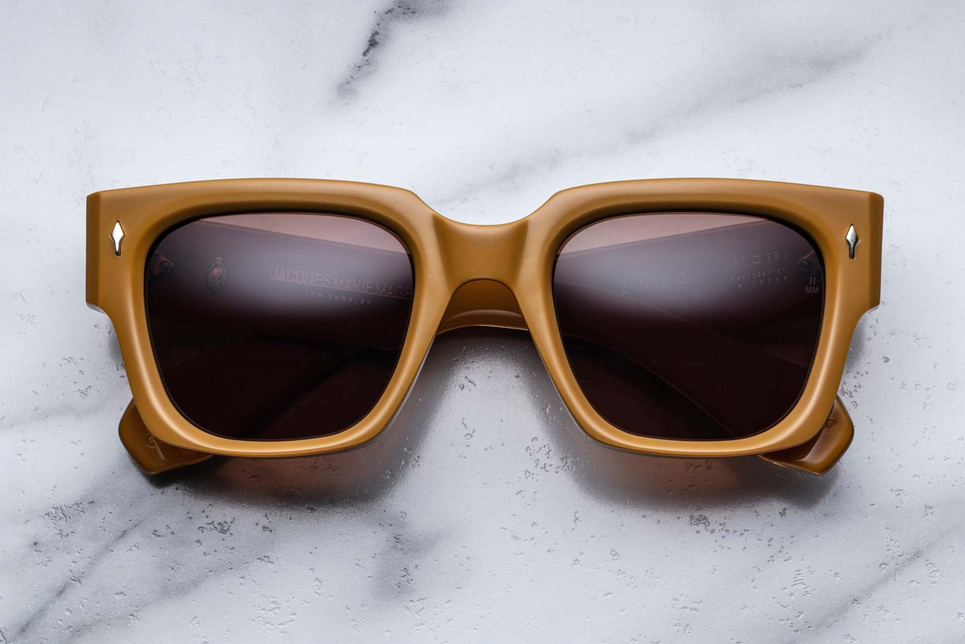 Jacques Marie Mage | Enzo in Suntan Sunglasses - twelvesixtynine