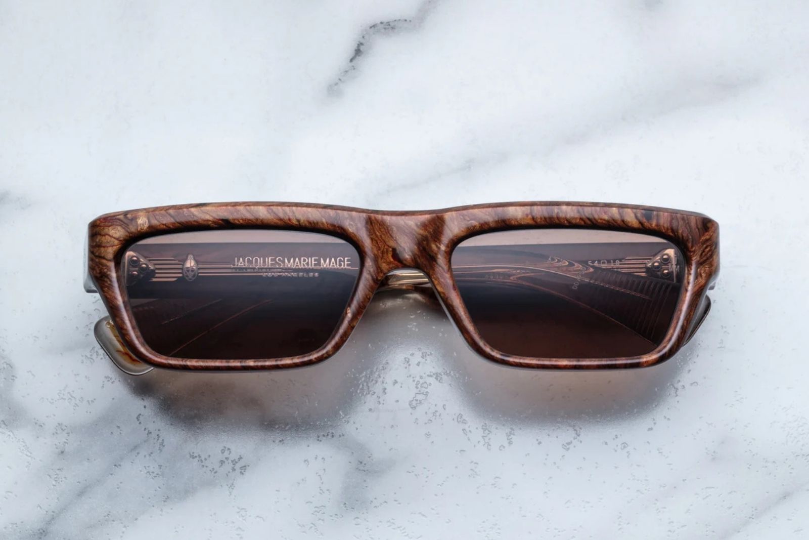 Jacques Marie Mage | Rush in Brulwood Sunglasses - twelvesixtynine