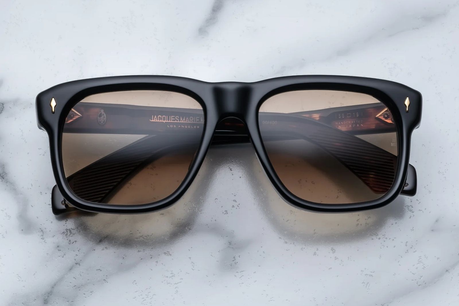 Jacques Marie Mage | Yves in Noir 15 Sunglasses - twelvesixtynine