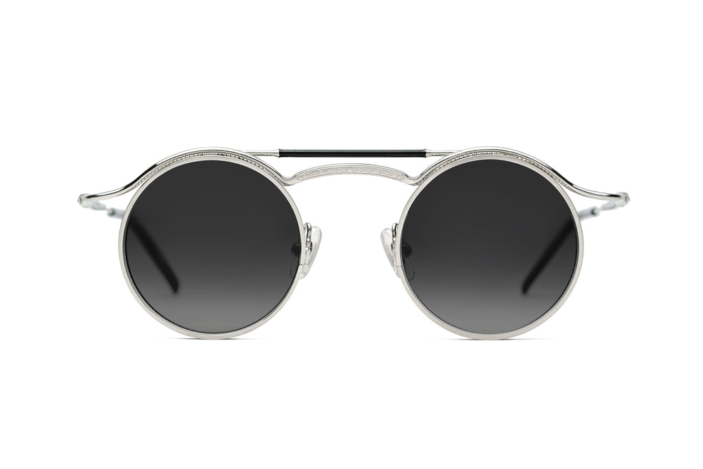 Matsuda | 2903H in Brushed Silver Sunglasses - twelvesixtynine
